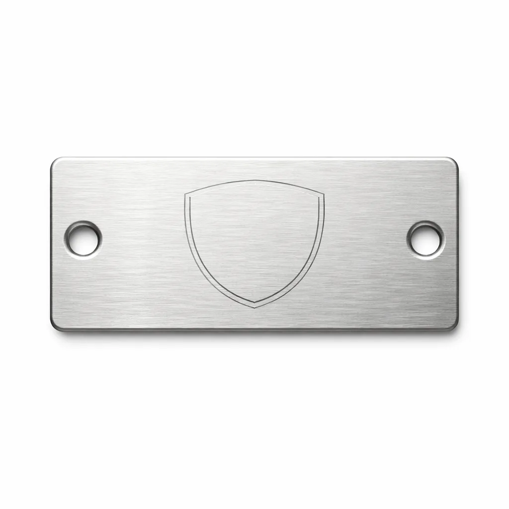 Brushed Metal Logo Tag Manufacturer | Custom Metal Logo Tags Wholesale